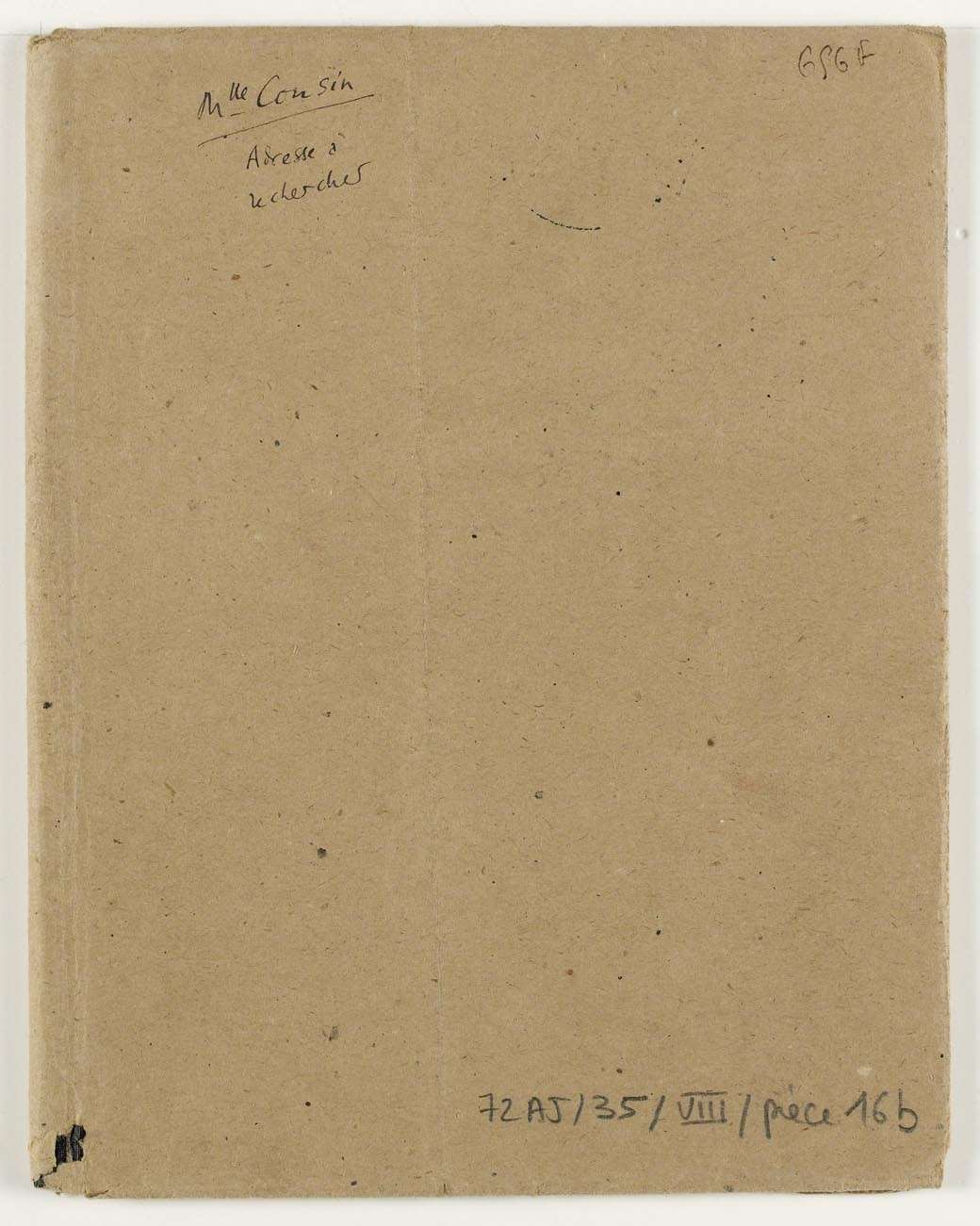 Cahier manuscrit contenant la biographie de Léon Faye d’août 1914 à ...