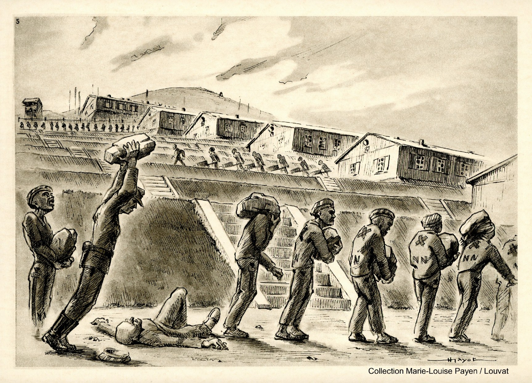 Le Struthof Natzwiller – Dessins de Henri Gayot – Association L'Alliance