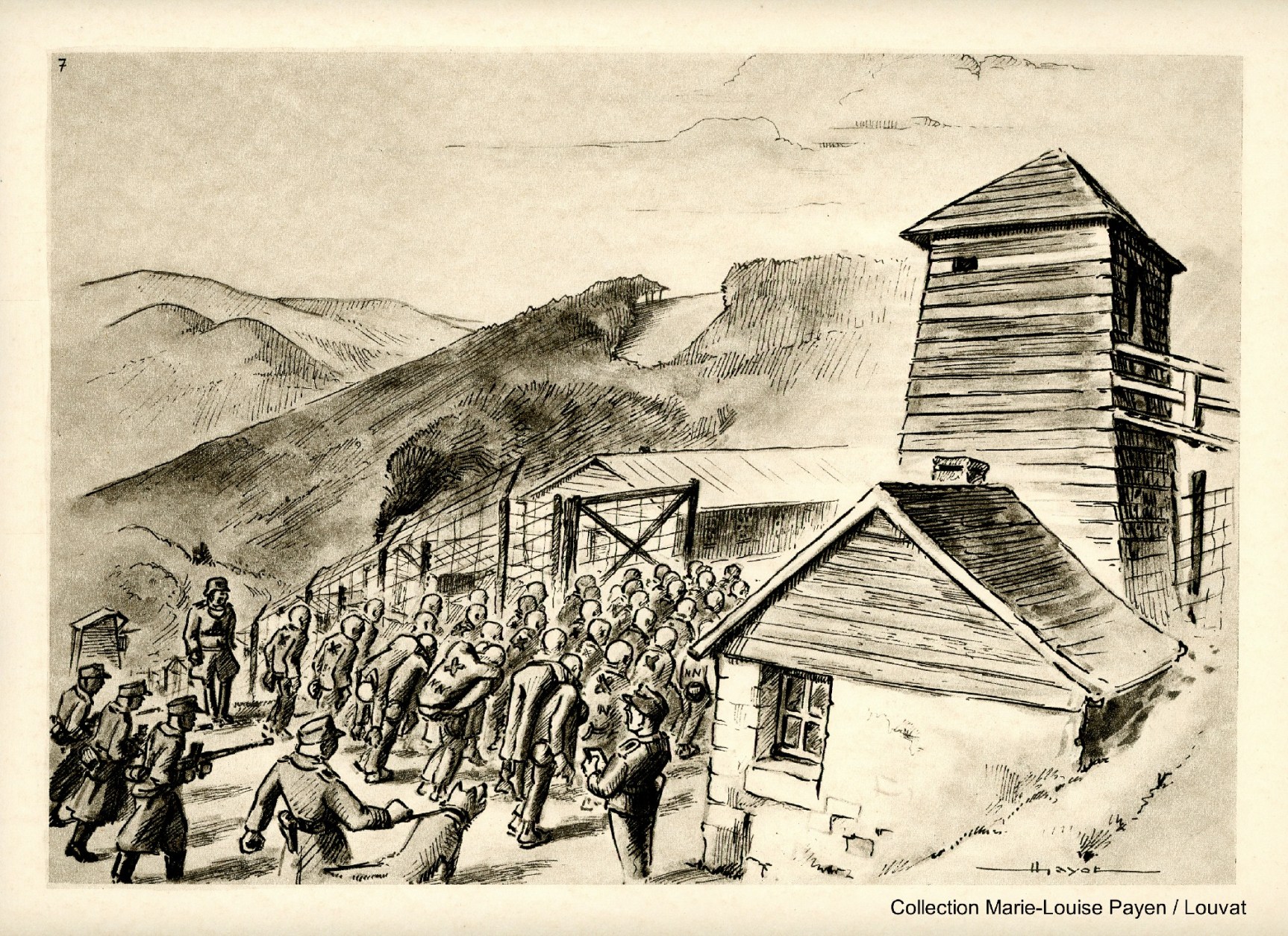 Le Struthof Natzwiller – Dessins de Henri Gayot – Association L'Alliance